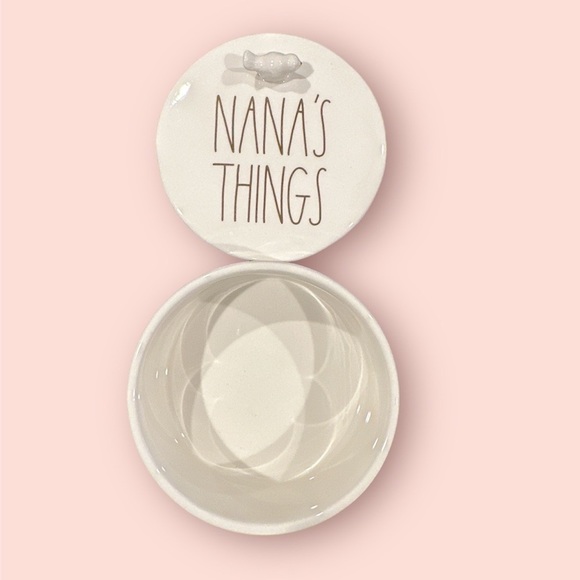 Rae Dunn | Other | Rae Dunn Nanas Things Ceramic Jewelry Box With Lid ...